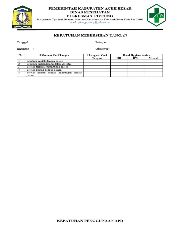 Form KKT, Apd, Identifikasi Pasien | PDF