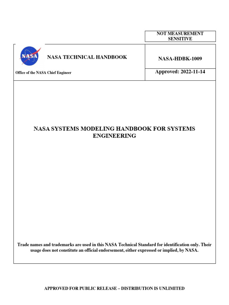 Nasa Systems Modeling Handbook Pdf