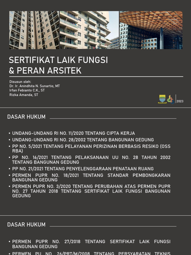 Peran Arsitek-SLF - Lampiran | PDF