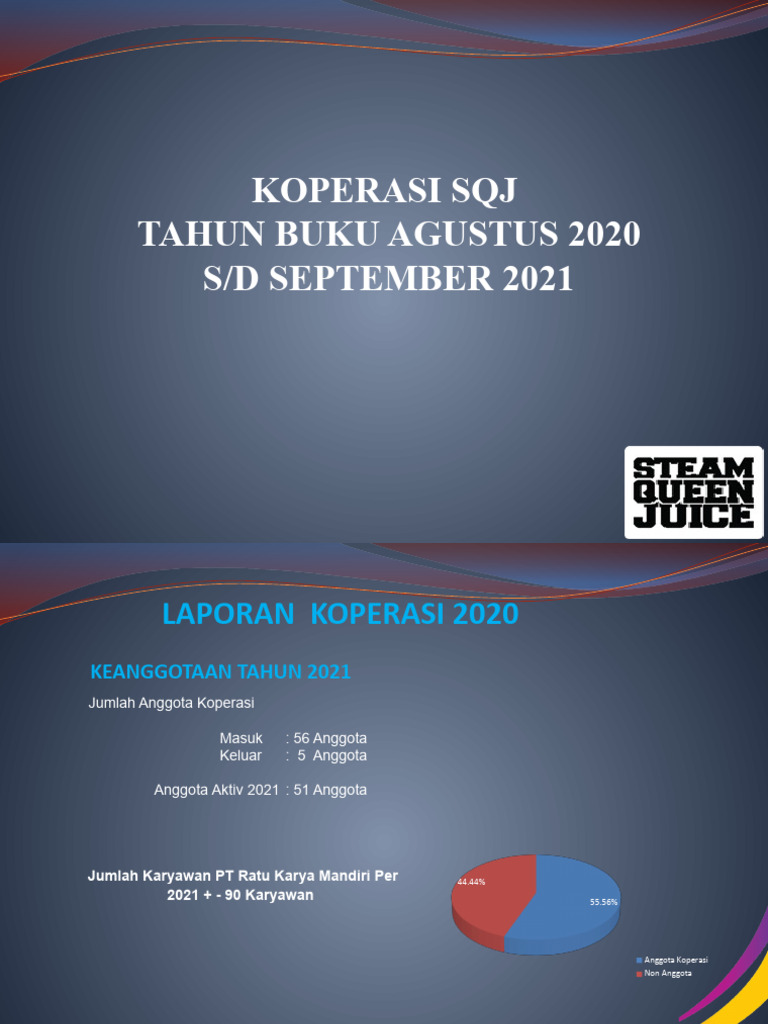 Koperasi Tahun Buku 2021 PDF | PDF