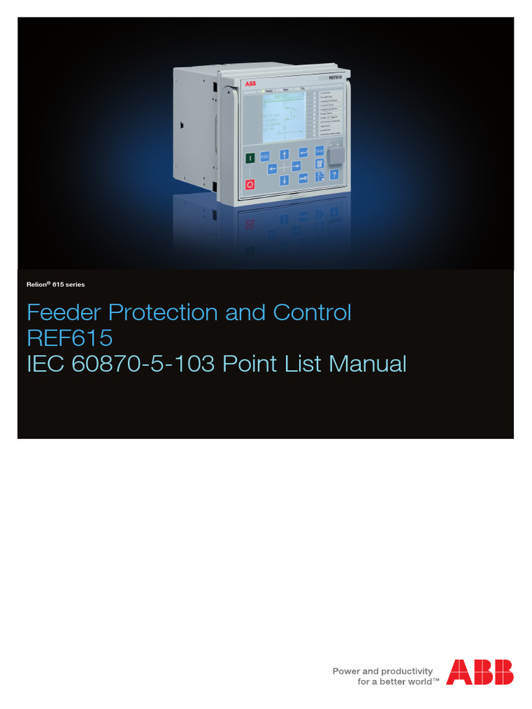 REF615 IEC103point 756712 ENc | PDF | Electromagnetic Compatibility | Parameter (Computer ...