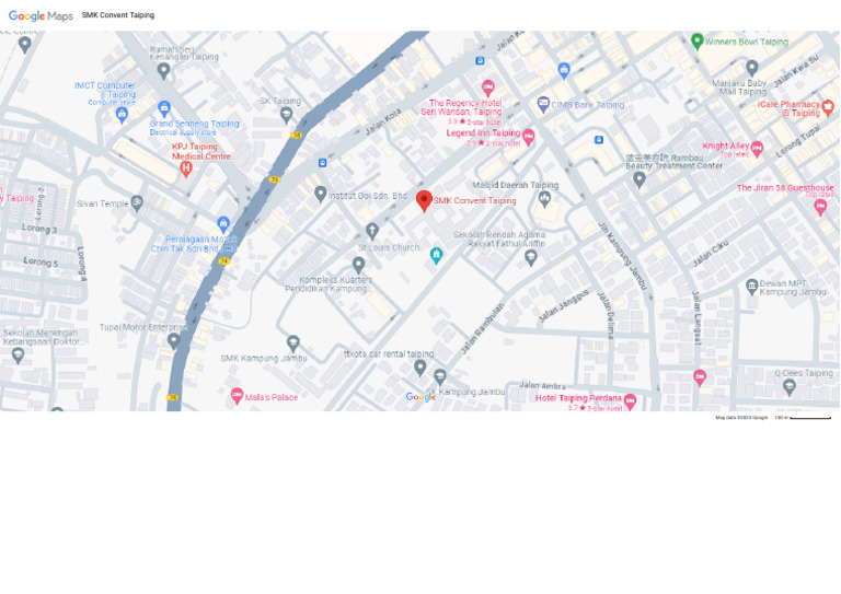 SMK Convent Taiping - Google Maps | PDF