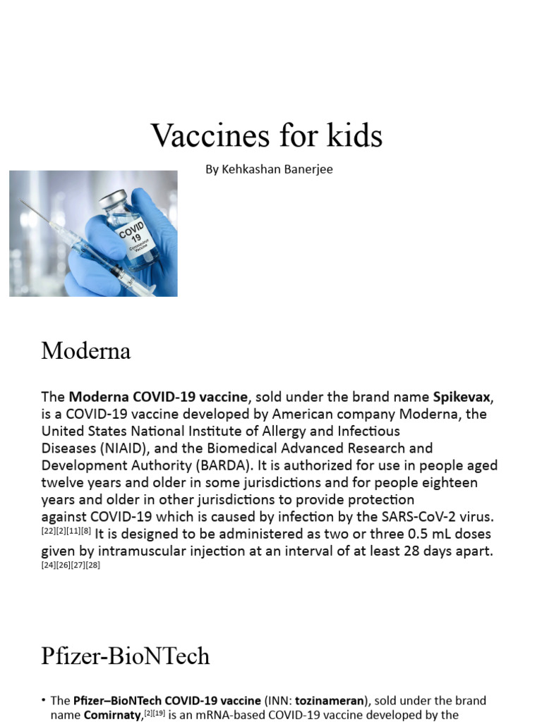 Vaccines For Kids Pdf Immunology Vaccination