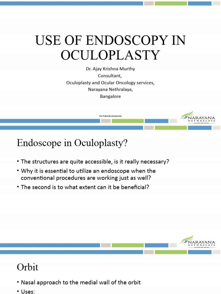 Endoscopic DCR in Oculoplasty | PDF | Human Nose | Diseases And Disorders