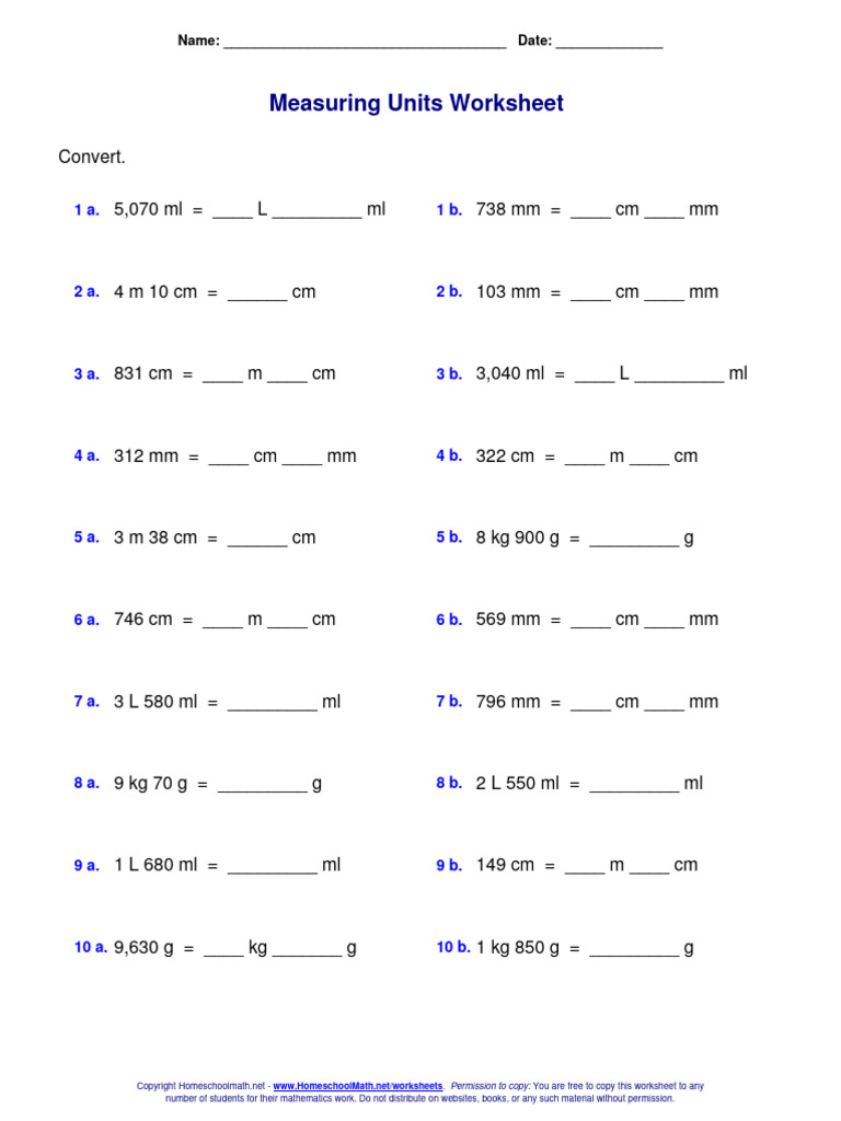 Mixed Practice Metric Units | PDF | Metrology | Science
