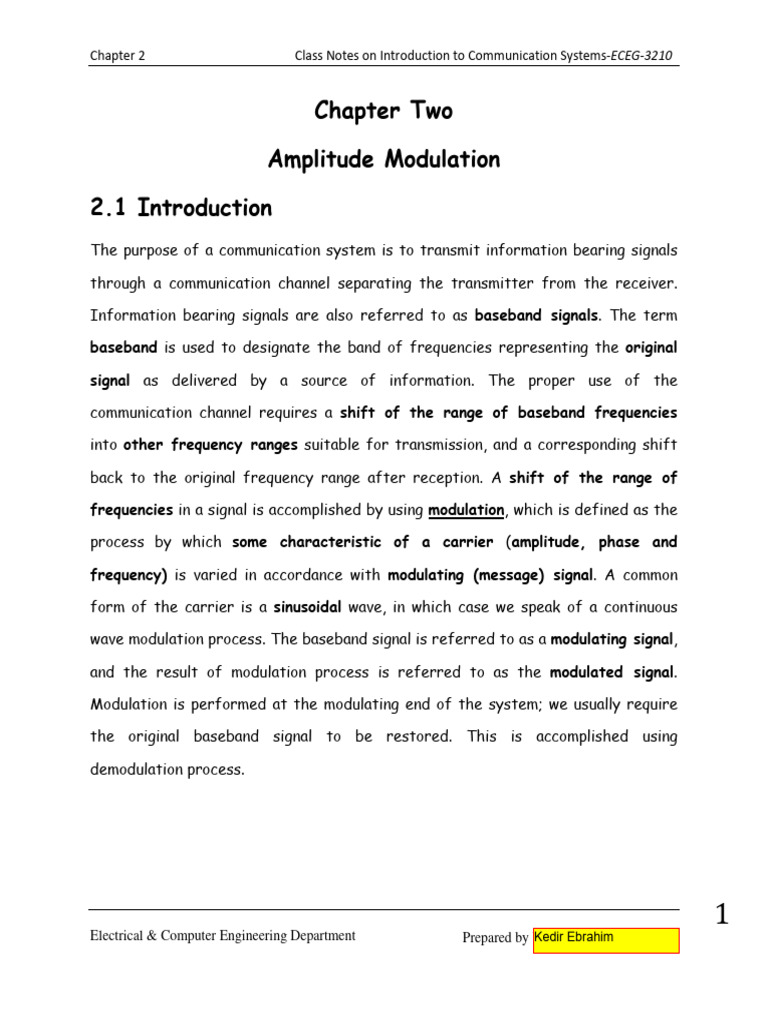 Chapter 2 | PDF | Modulation | Antenna (Radio)