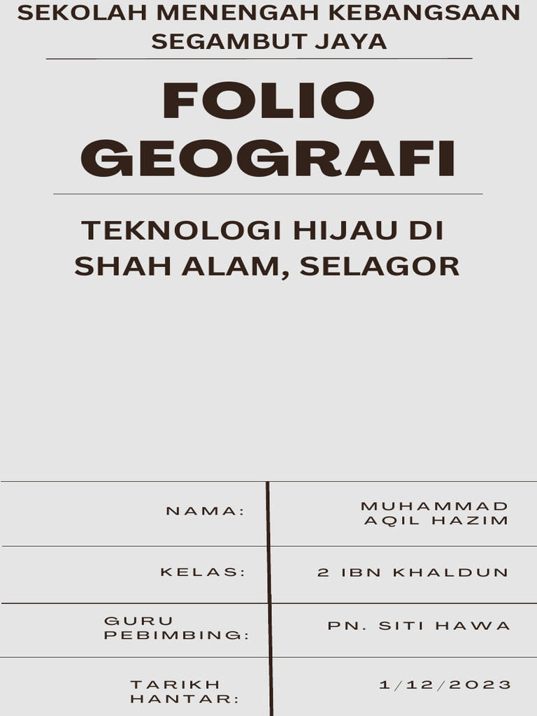 Folio Geografi | PDF