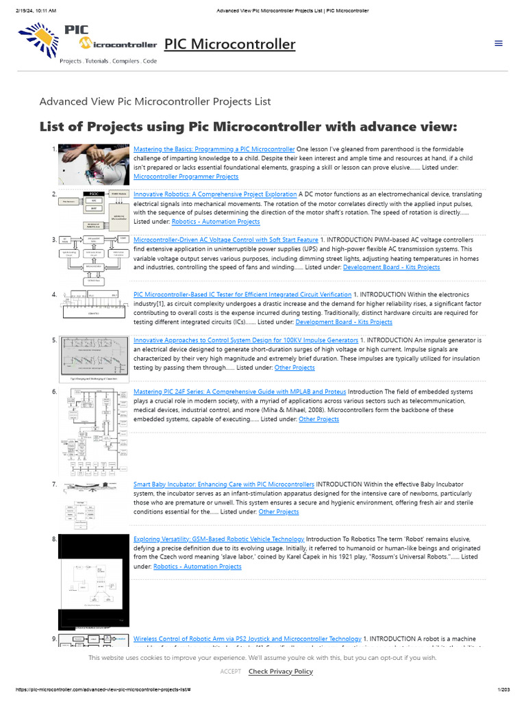 Advanced View Pic Microcontroller Projects List _ PIC Microcontroller ... Advanced View Pic Microcontroller Projects List _ PIC Microcontroller ...