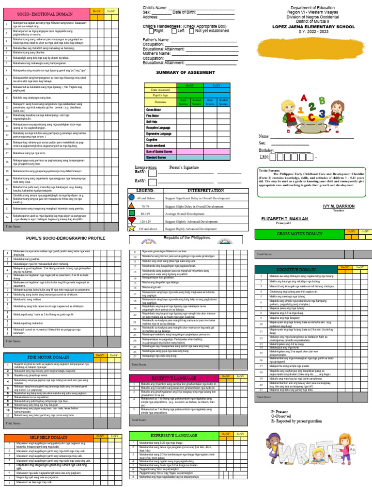 ECCD Checklist New Normal | PDF