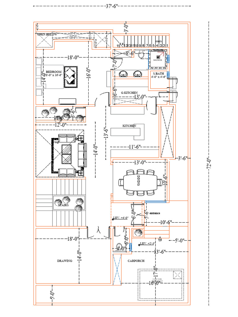 Open Below 18'-0" 10'-0": Shower 1'-9" | PDF | Tourist Attractions ...