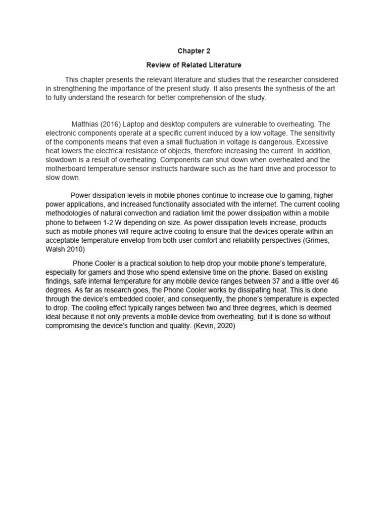 Chapter 2 Research | PDF