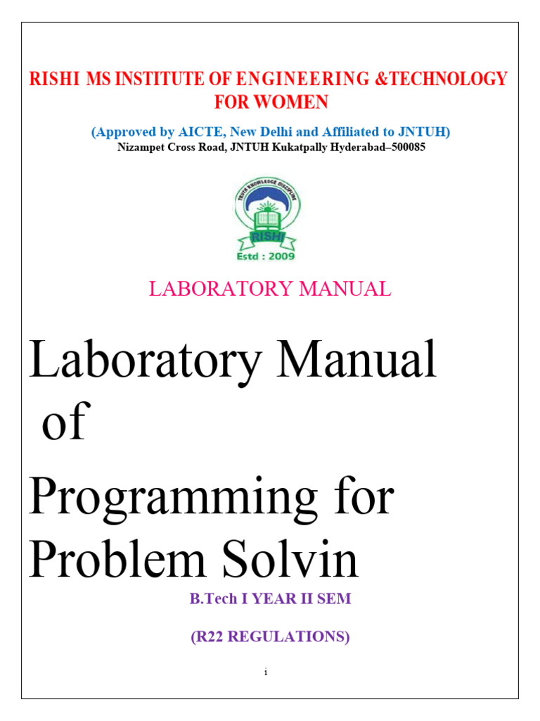 Pps Cse Pdf Engineering Pointer Computer Programming 