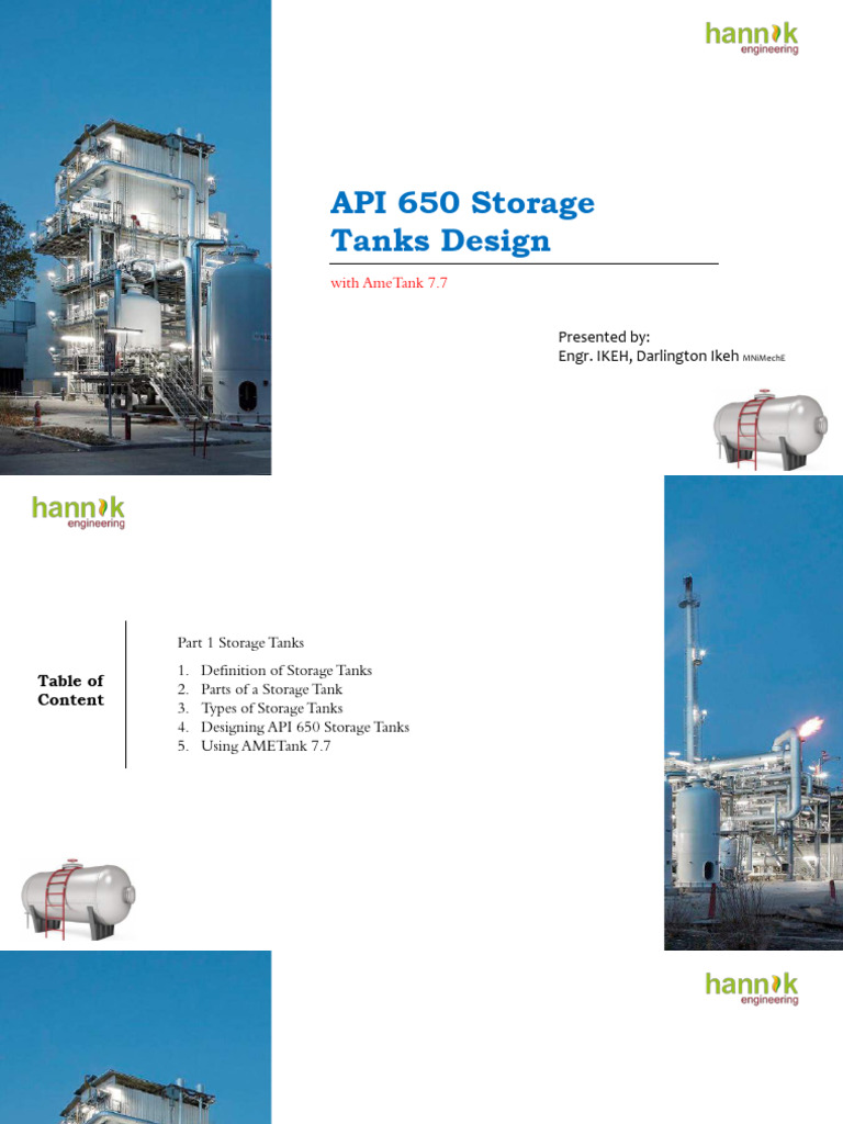 API 650 Storage Tank Design Overview | PDF | Pressure | Petroleum