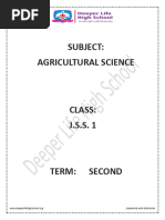 Jss1 Agric Science First Term Question Bank 1 | PDF | Agriculture | Weed