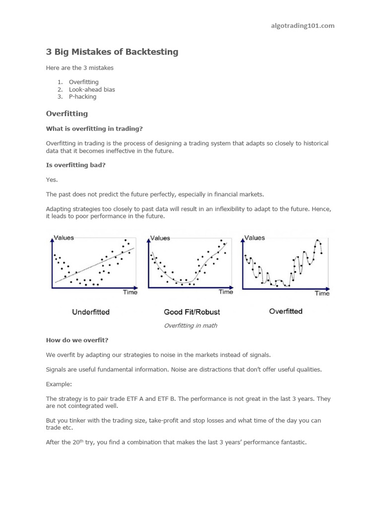 3 Big Mistakes of Backtesting - Overfitting - Look-Ahead-Bias ...