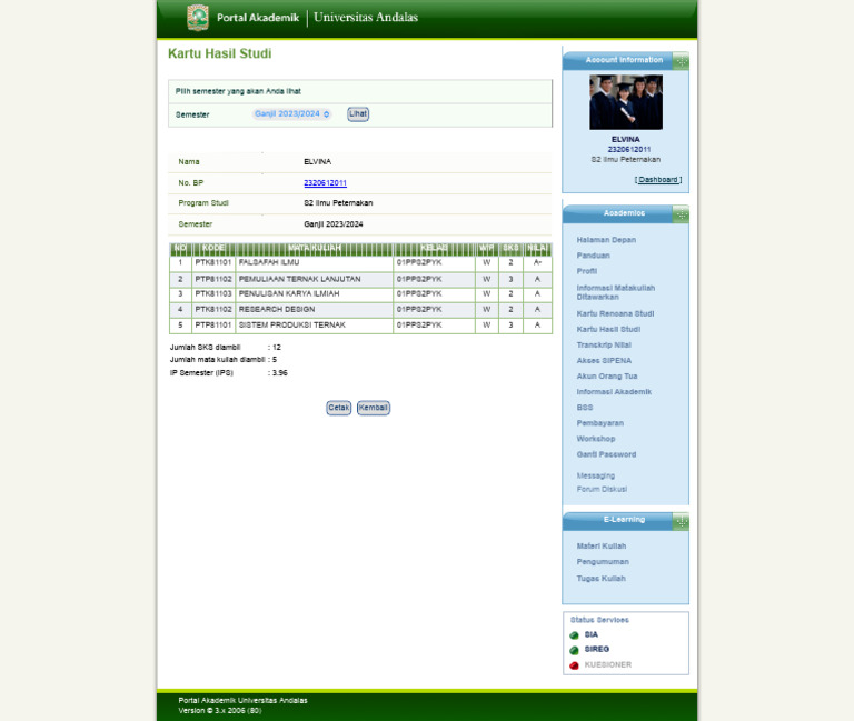 Portal Akademik Universitas Andalas | PDF