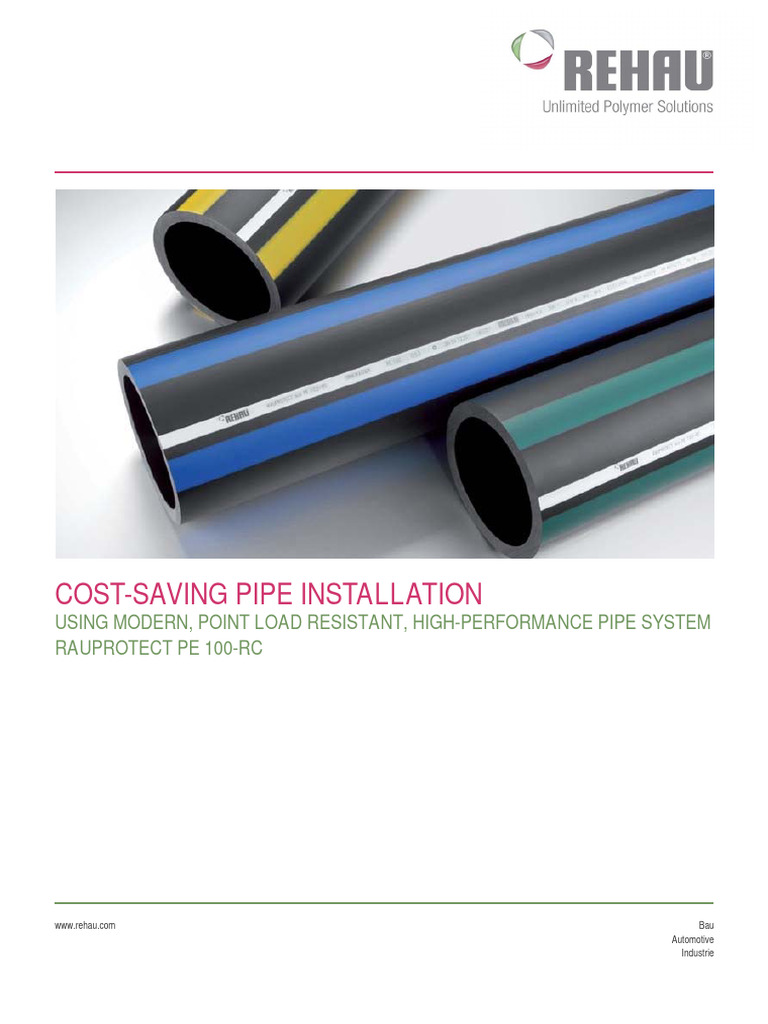 PE RC pipes - REHAU | PDF