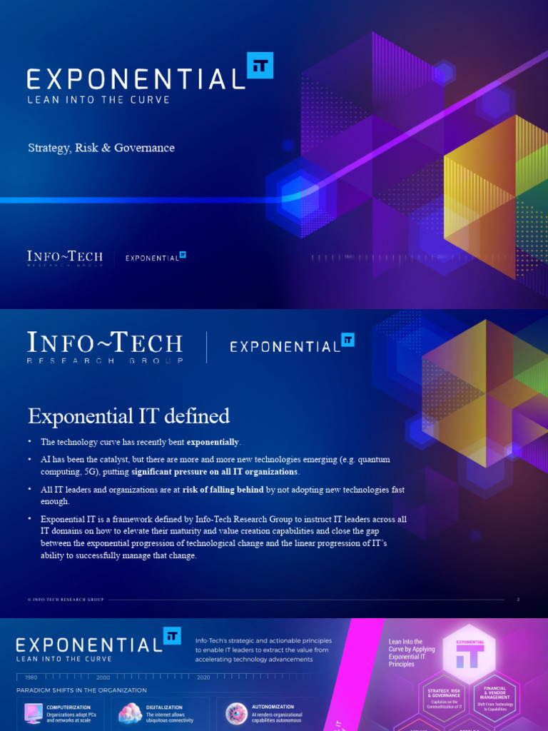 It Exponential IT Strategy Risk and Governance v5 | PDF | Governance | Risk