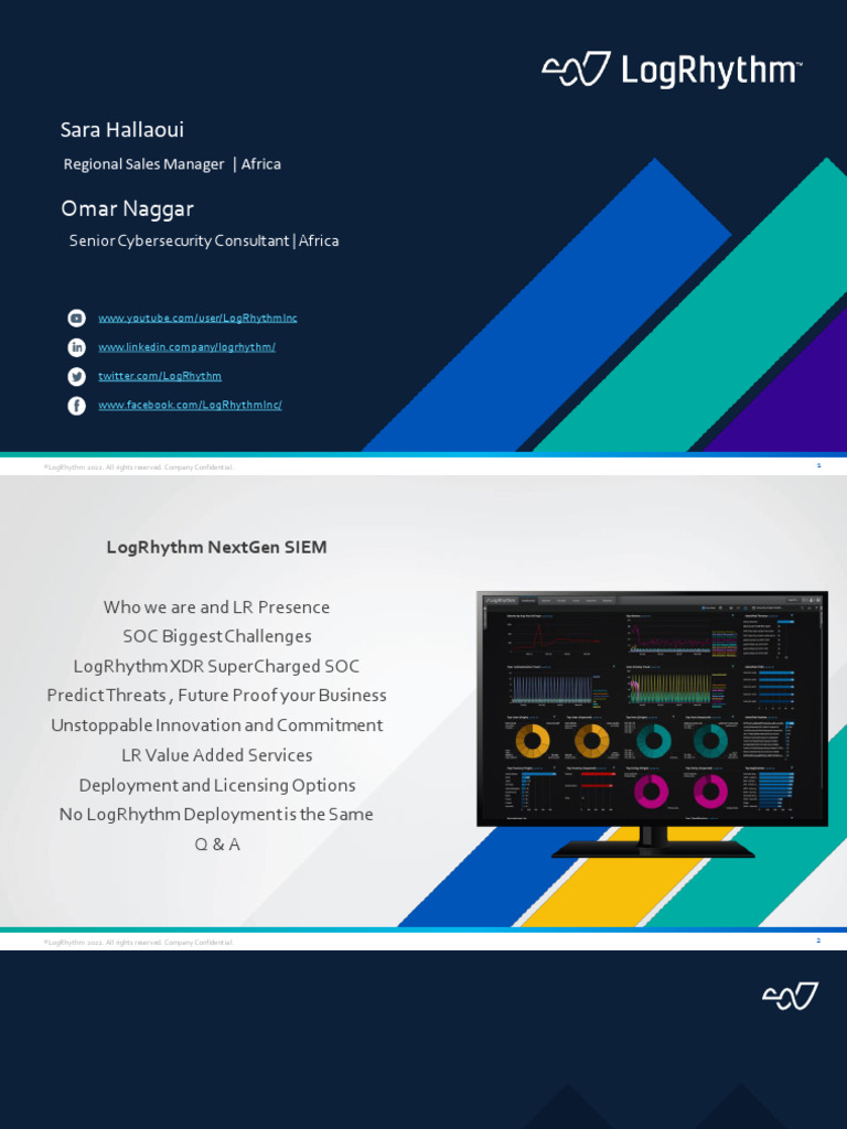LogRhythm NextGen SIEM v3 | PDF | Analytics | Cloud Computing