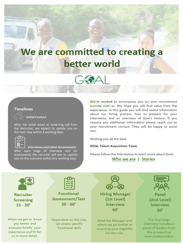 Goal Candidate Recruitment Guidelines August 2022 | PDF | Recruitment ...