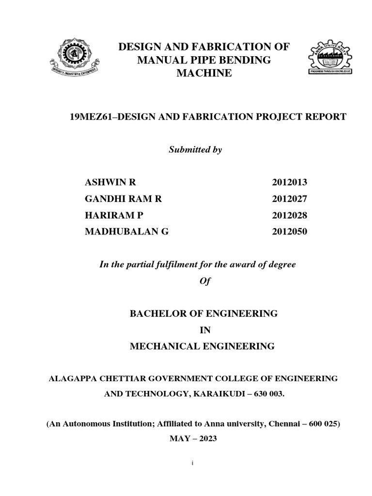 project report ppbm | PDF | Screw | Machines