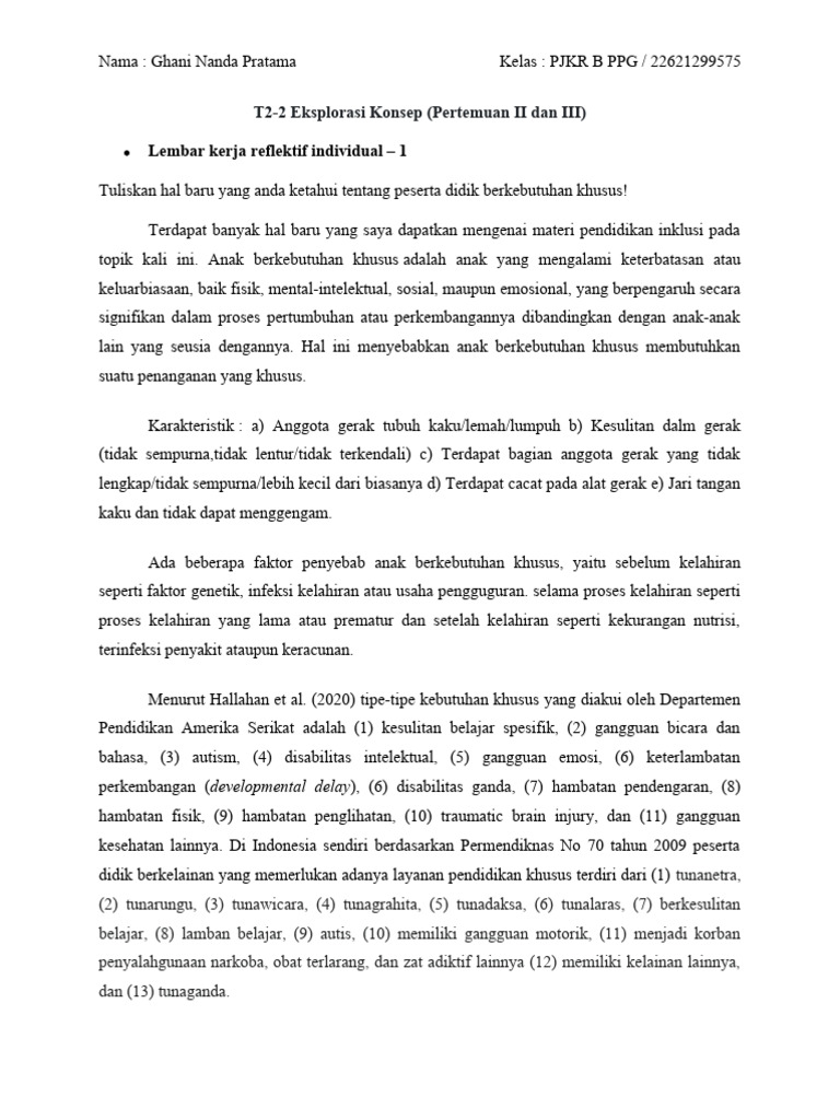 t2 Pi Eksplorasi Konsep Ghani Nanda Pratama 22621299575 | PDF