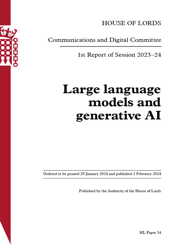 Large Language Models and Generative AI | PDF | Artificial Intelligence | Intelligence (AI ...