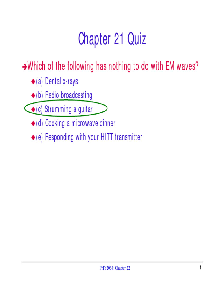 2054 Ch22a | PDF | Refraction | Reflection (Physics)