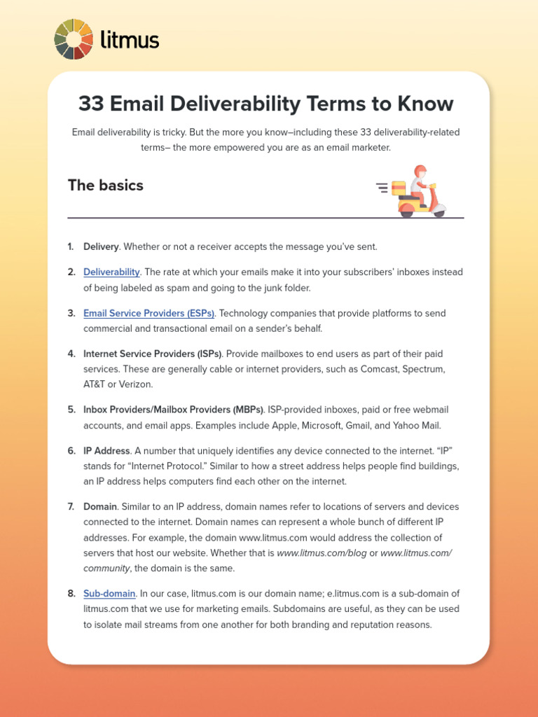 Email Deliverability Terms To Know | PDF | Email Spam | Domain Name System