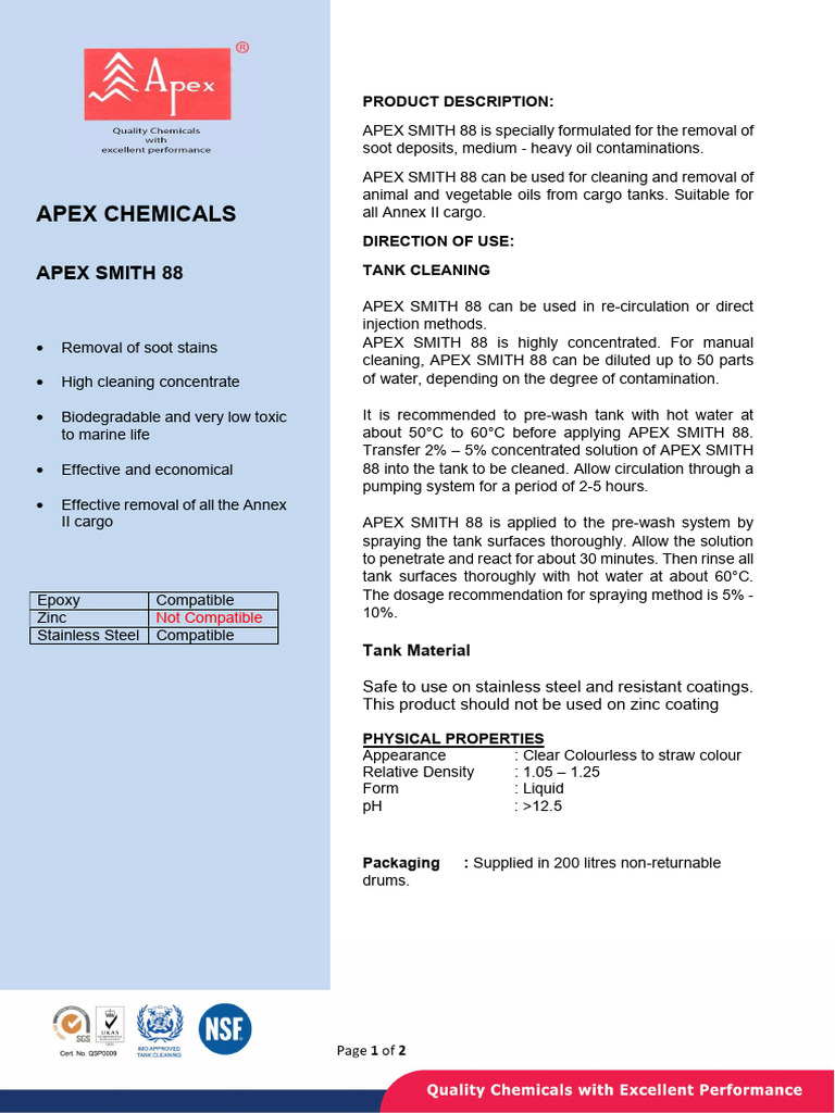 Apex Smith 88 | PDF | Water | Zinc