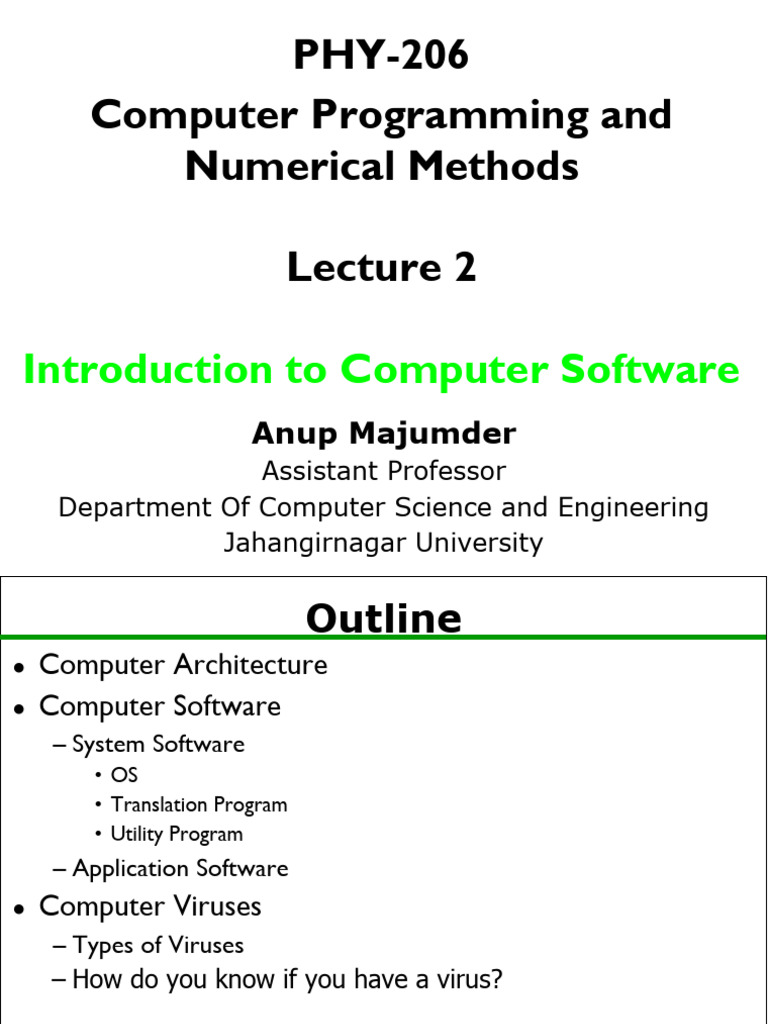 Computer Programming Slide 2 | PDF | Operating System | Computer Virus