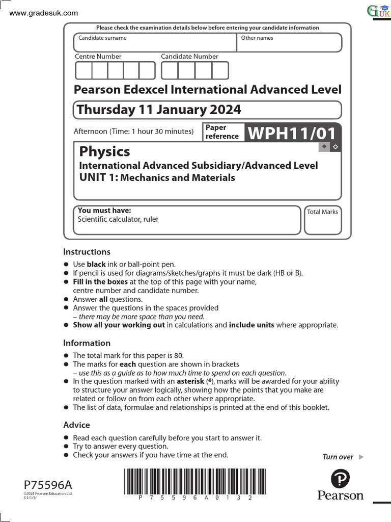 wph11 01 2024 Jan QP | PDF