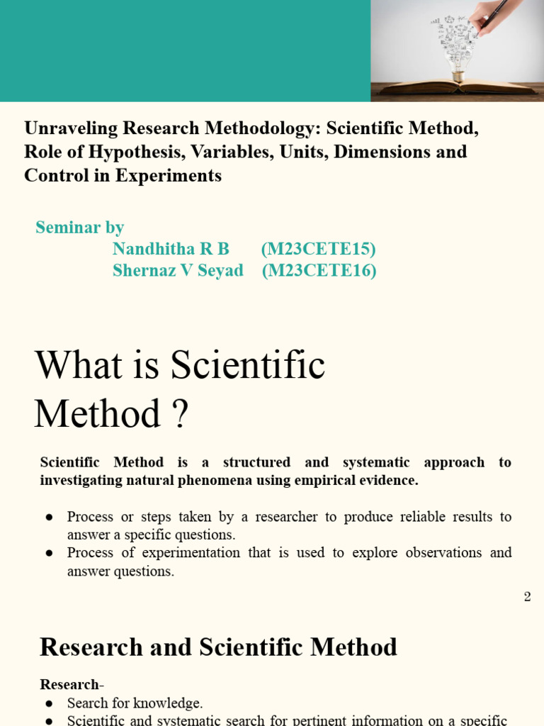 8 - Nandhitha and Shernaz | PDF | Experiment | Scientific Method