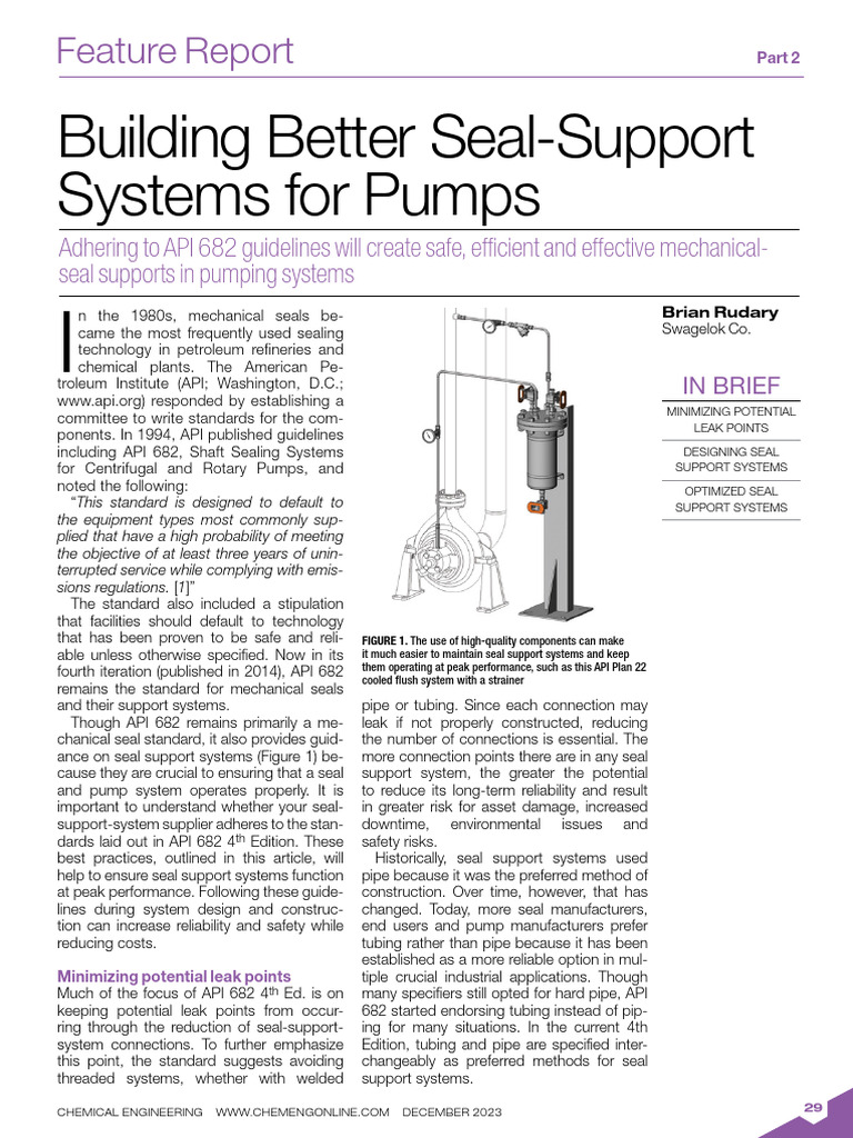 Building Better Seal-Support Systems For Pumps | PDF | Pipe (Fluid ...