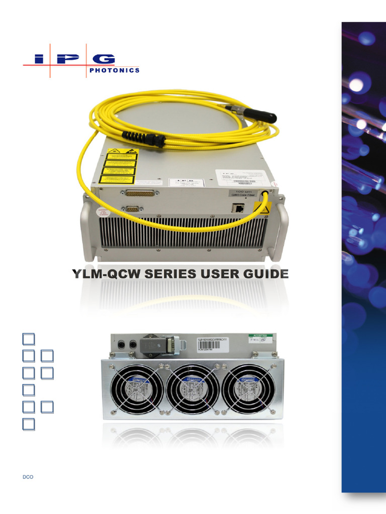 YLM-QCW Series User Guide | PDF | Laser | Electrostatic Discharge
