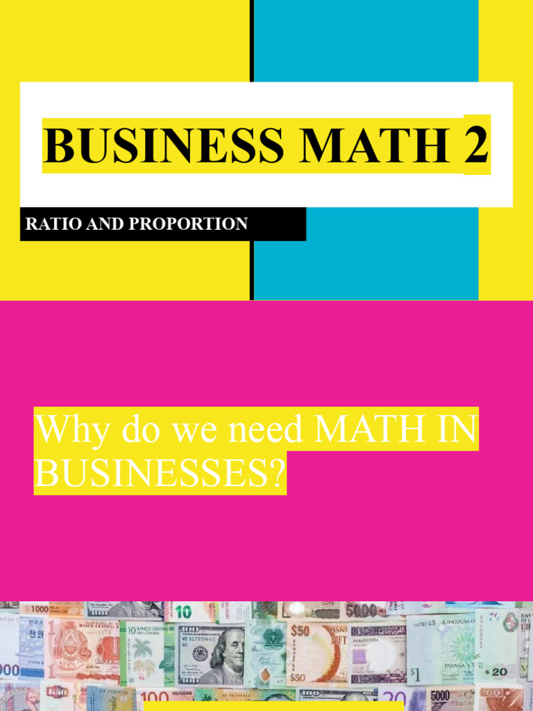 Busmath 2 - Ratio and Proportion | PDF | Ratio | Percentage