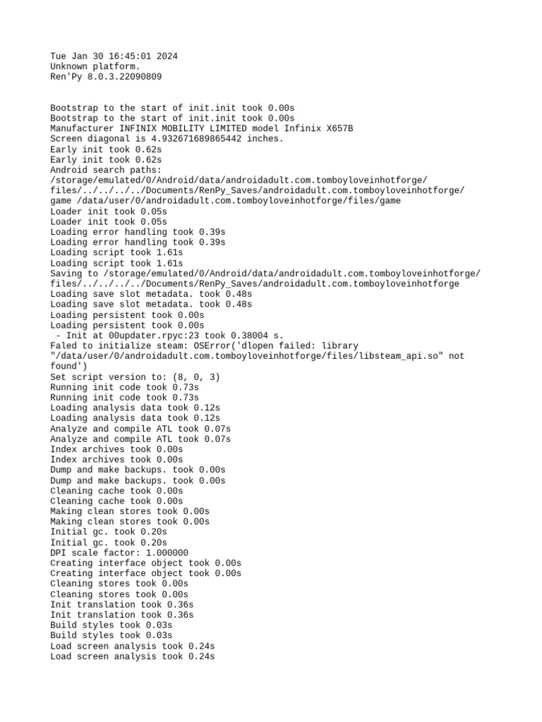 Log | PDF | Library (Computing) | Booting