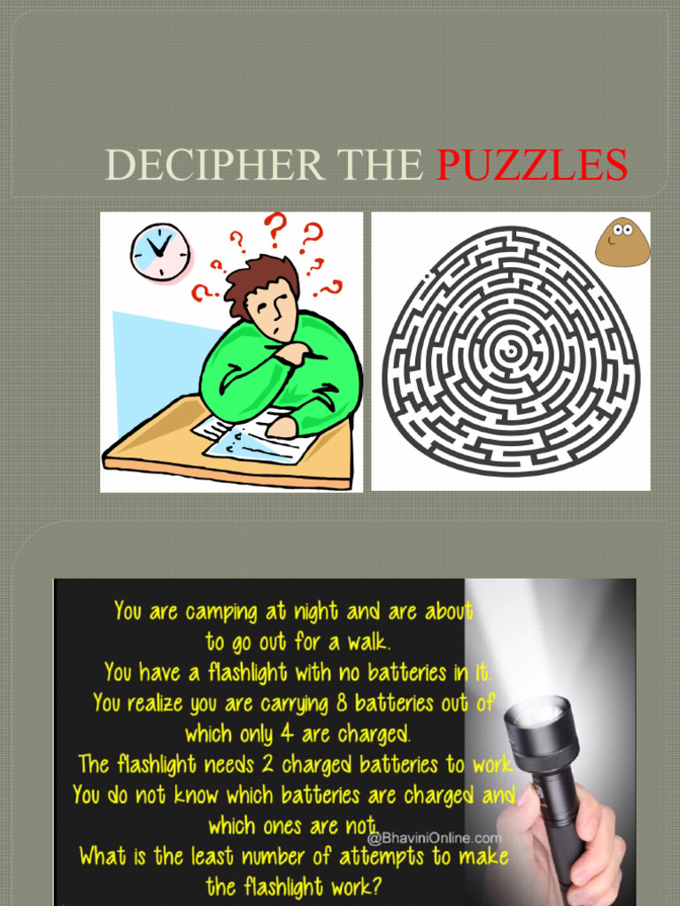 Decipher The Puzzles | PDF