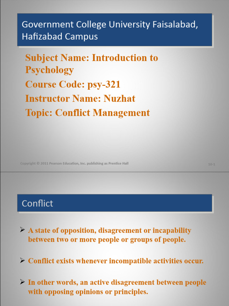 Conflict Management 13 | PDF | Conflict Resolution | Behavioural Sciences
