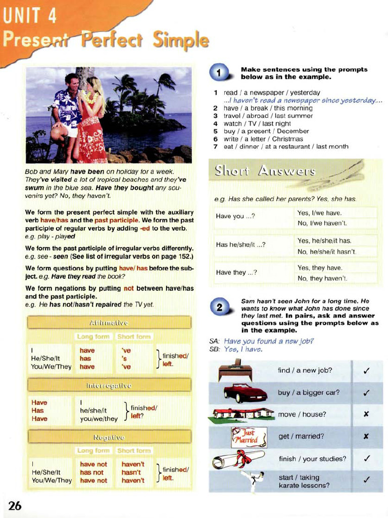 Present Perfect Simple | PDF