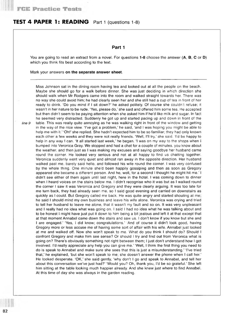 FCE Test 4 | PDF