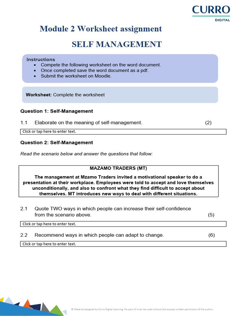 M2 Worksheet Assignment | PDF