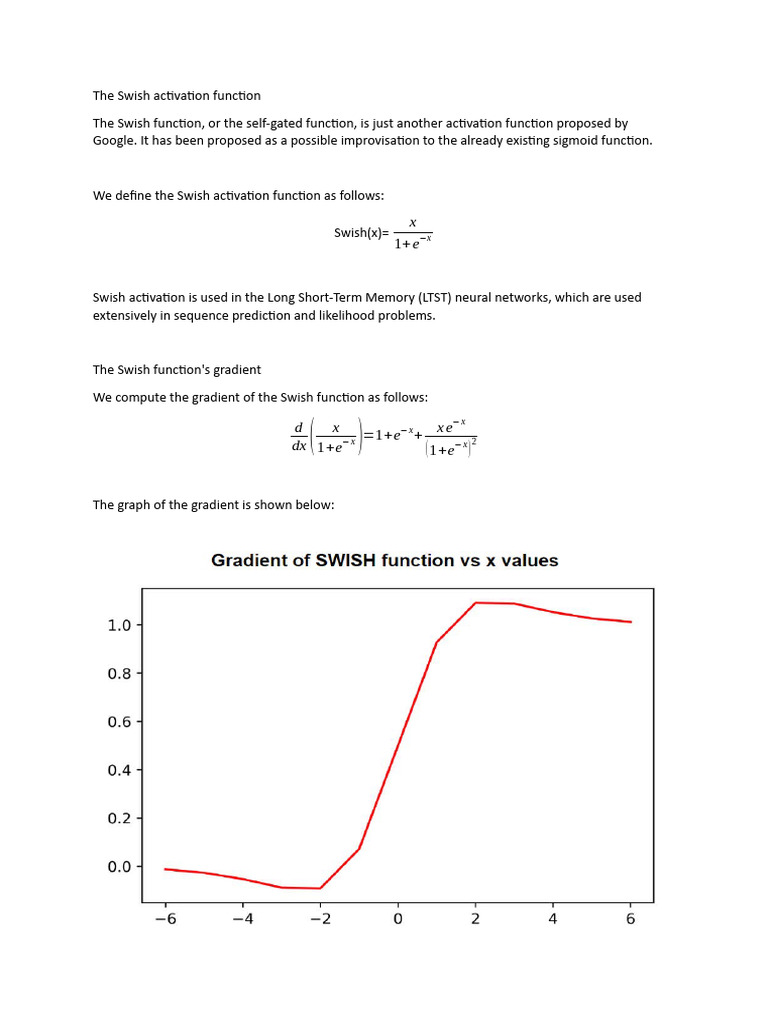 The Swish Activation Function | Download Free PDF | Learning ...