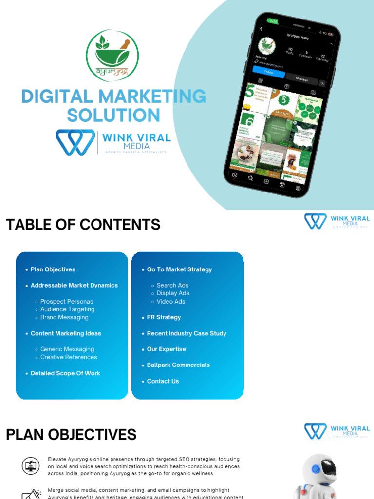 AyurYog - Digital Marketing Full Stack Solution - Wink Viral Media - Compressed | PDF | Social ...