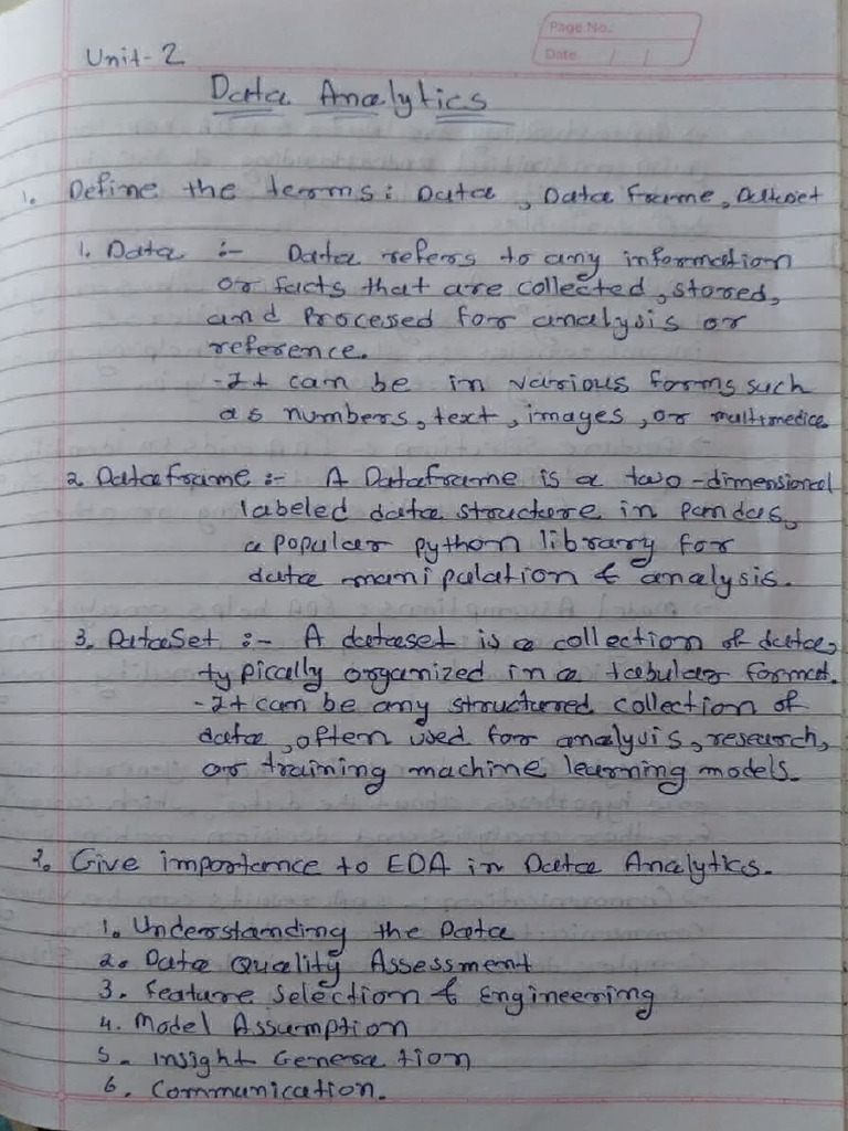 Unit 1,2,3, And4 | PDF | Data Analysis | Outlier