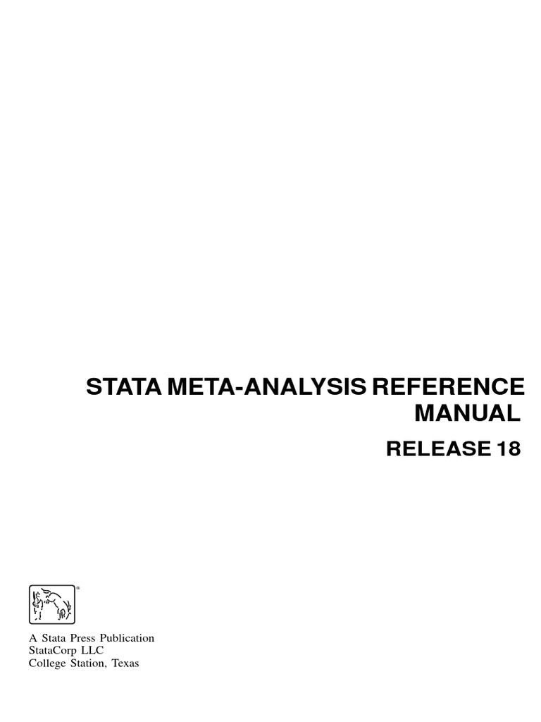 2023-Stata Meta Analysis | PDF | Meta Analysis | Effect Size