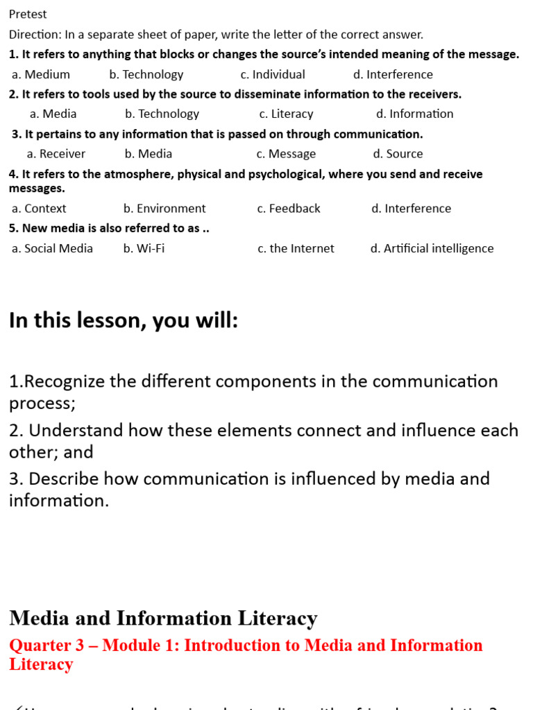 Mil 11 Grade | PDF | Communication | Mass Media
