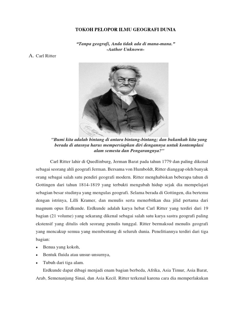 Tokoh Pelopor Geografi Modern | PDF
