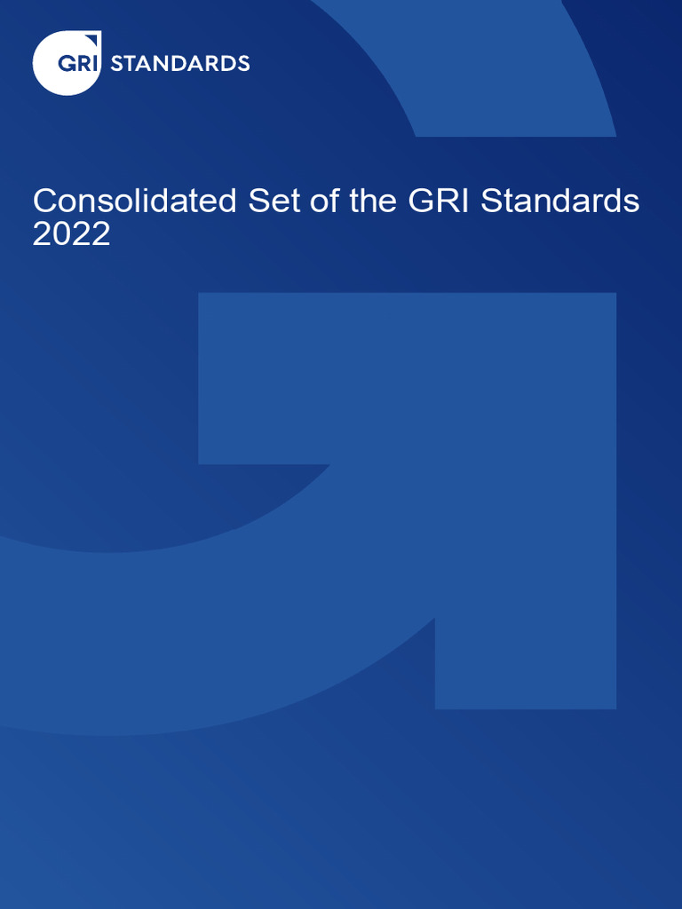 Consolidated Set of The GRI Standards 2022 | PDF | Sustainability ...