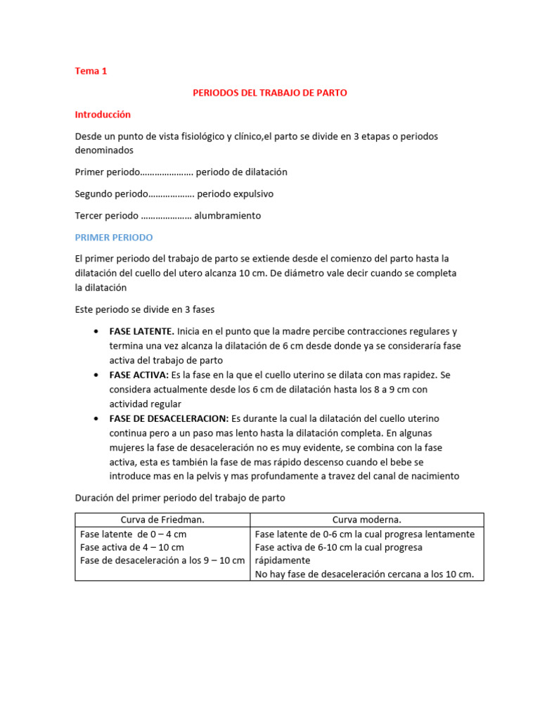 Obstetro 2 Parcial Transcrito-2 | PDF | Parto | Placenta